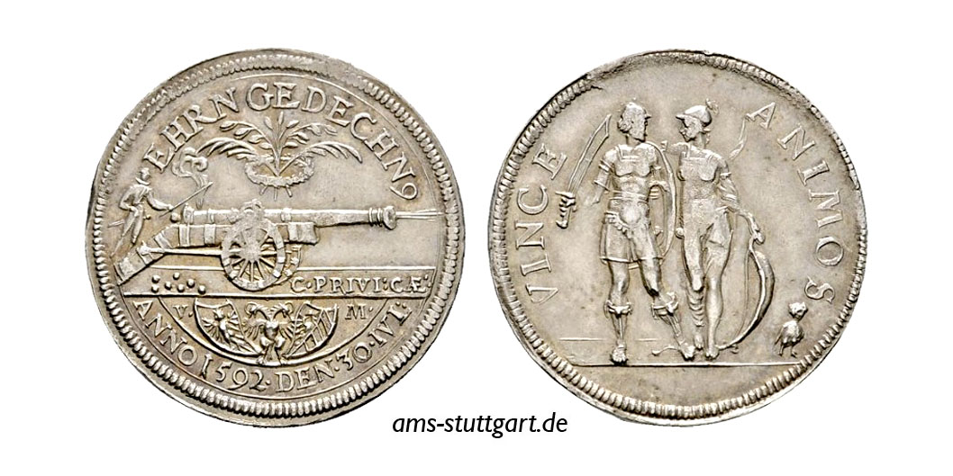 silber Nürnberg Stadt medaillen marken jeton artillerie médaille ville ...
